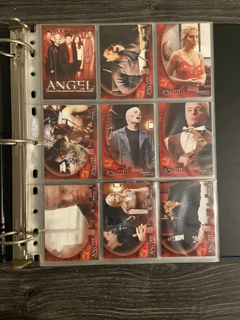 BUFFY VAMPIRE SLAYER ANGEL Trading Cards Season Five Full Set In Binder ...