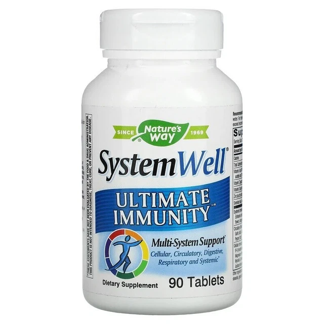 SYSTEM WELL, ULTIMATE Immunity 90 Tabs-Multi-System Support by Nature's ...