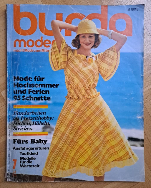 BURDA MODEN 7 / 1975 mit 2 Schnittmusterbogen und Arbeitsanleitungen EUR 2,00 - PicClick DE