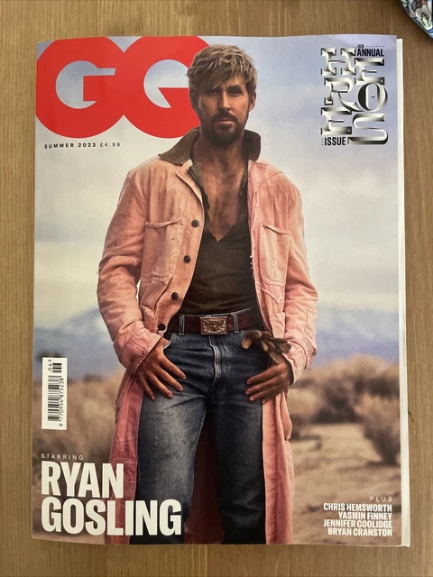 GQ MAGAZINE RYAN Gosling, Jennifer Coolidge Chris Hemsworth, Yasmin, Summer 2023 £5.00 - PicClick UK