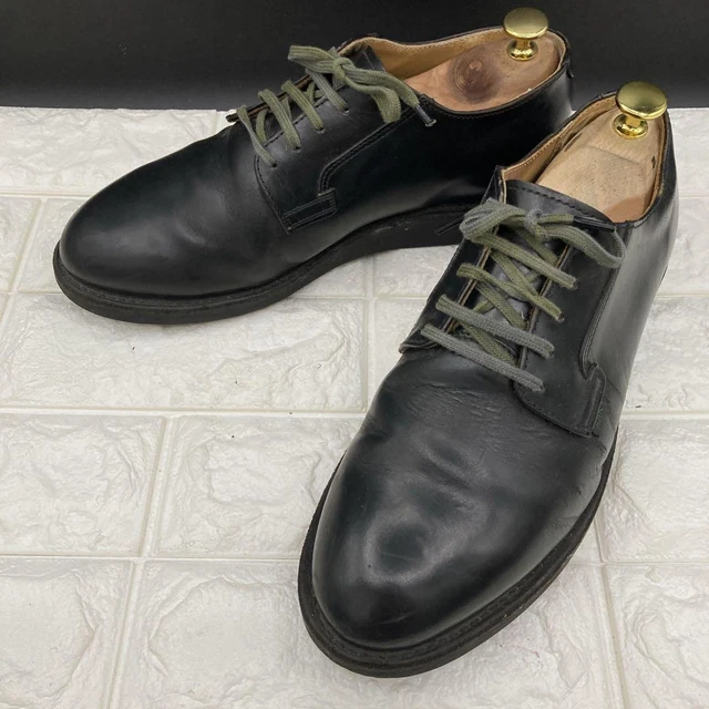 RED WING BLACK Leather Plain Toe Postman Boots Size EU41 US8 Authentic ...