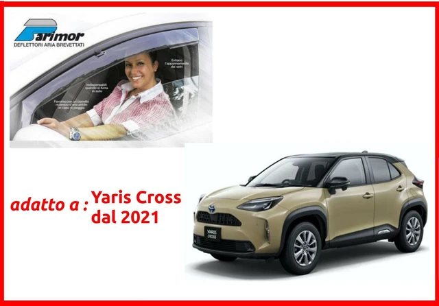 DEFLETTORI ARIA PARIMOR originali per Toyota Yaris Cross antiturbo ...