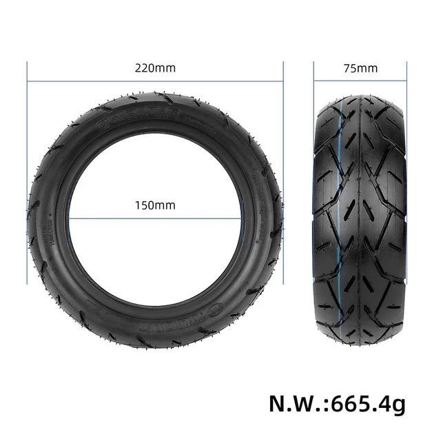 AMÉLIOREZ VOTRE SCOOTER électrique avec un pneu de karting 9x3 06 stabilité a EUR 52,24 ...