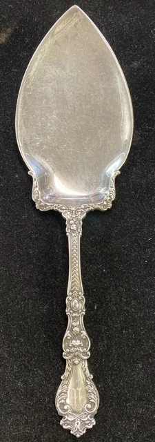 RARE HENRY II by Gorham w Devil Face 1900 monos Sterling Pie Server 9 1 ...