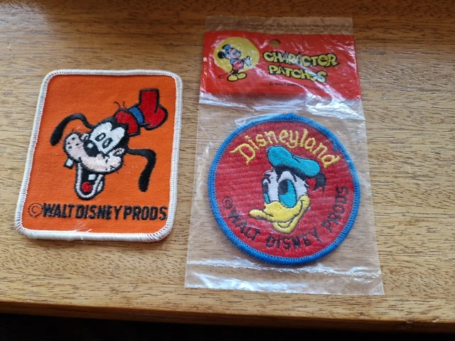 PATCH PERSONNAGE DONALD Duck Dingo Disneyland vintage Walt Disney ...