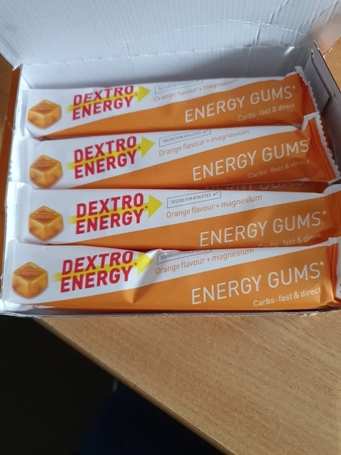 DEXTRO ENERGY - Energy Gums Orange Flavour £8.00 - PicClick UK