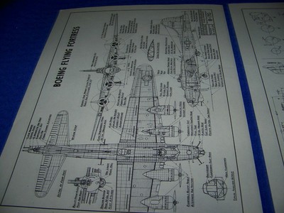 BOEING B-17G FLYING Fortress...3-Views/Details/Cross Sections (459Cc) £ ...