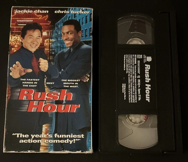 RUSH HOUR COMEDY VHS Tape Jackie Chan Chris Tucker (New Line 1999 Used ...