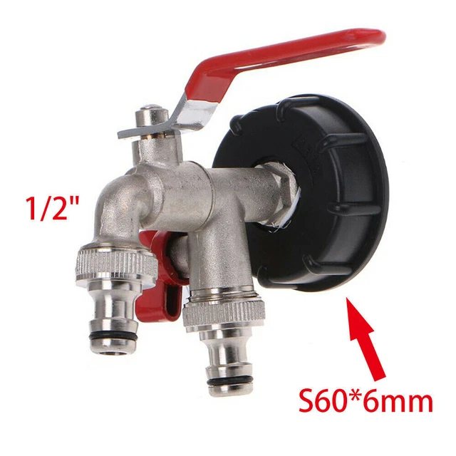 IBC ADAPTER 1000L Water Tank Outlet Fitting Connector Adapter Tap ...