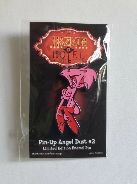 VIVZIEPOP HELLUVA BOSS Hazbin Hotel Angel Dust Antique Die Struck Pin ...