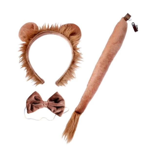 KIDS LION COSTUME Set Adorable Lovelty Tail Hair Accessory Lion ...
