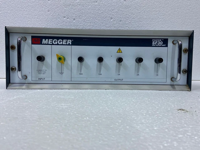 MEGGER FOSTER SF30 30A Filter Unit Ch#1 £926.82 - PicClick UK
