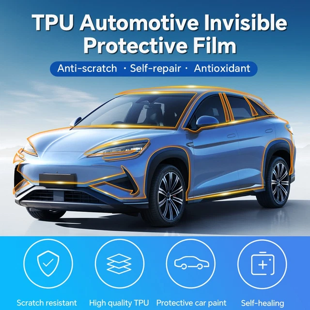 FOR BYD SEALION 7 EV 2024-UP Doors Precut Paint Protection Film Clear ...