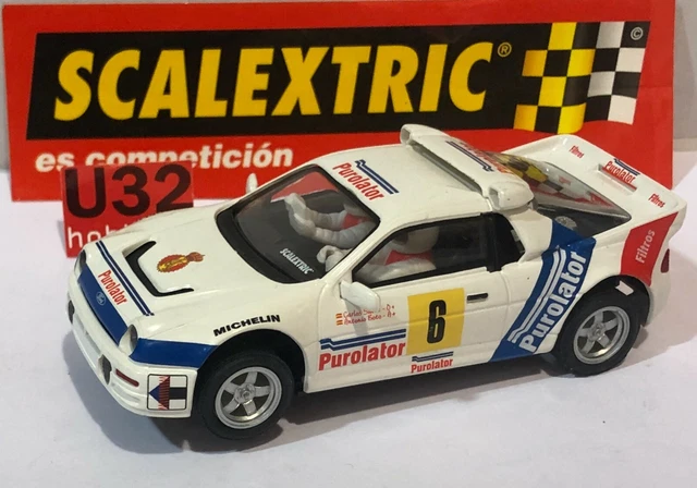 SLOT CAR SCX Scalextric Spain Planeta Carlos Sainz Ford RS 200 #6 ...