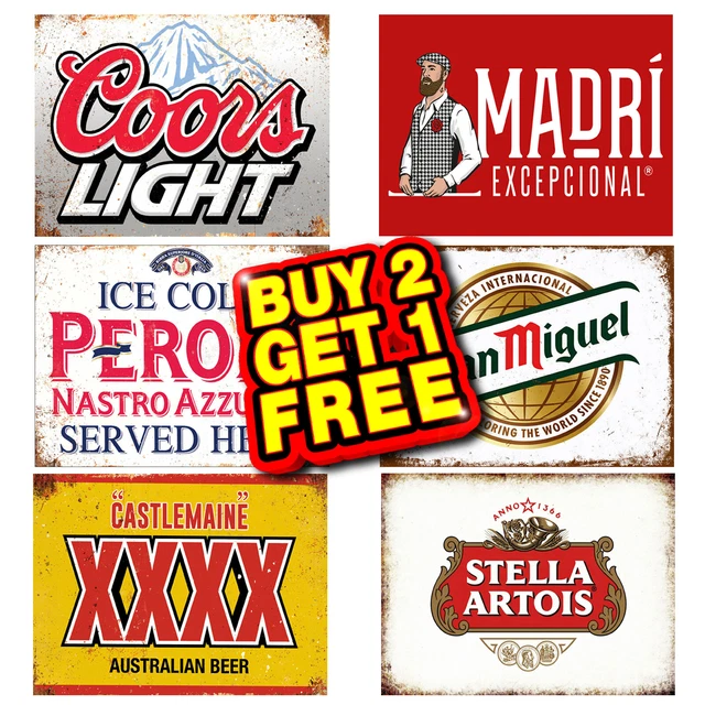 Beer Metal Sign Plaque Tin Funny Man Cave Home Bar Garage Tiki Bar