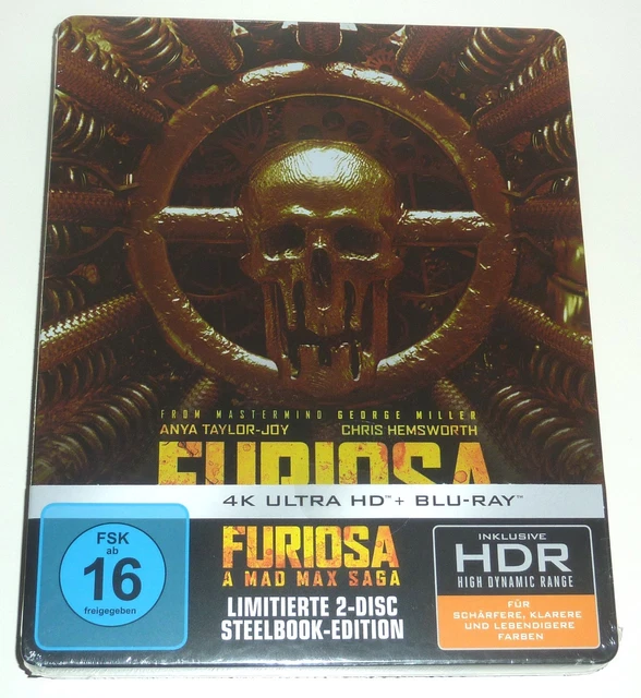 FURIOSA A MAD Max Saga 4K Uhd/2D 2-Disc Blu-Ray Steelbook Neu Ovp Sealed EUR 44,90 - PicClick DE