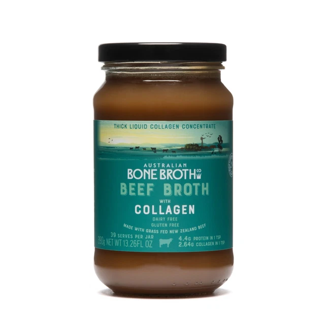 BEEF BONE BROTH with Collagen | Protein Boost | Clean NZ Beef | No ...