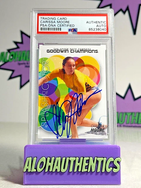 CARTE GOODWIN CHAMPIONS Signée Carissa Moore 2023 #140 Splash Of Color ...