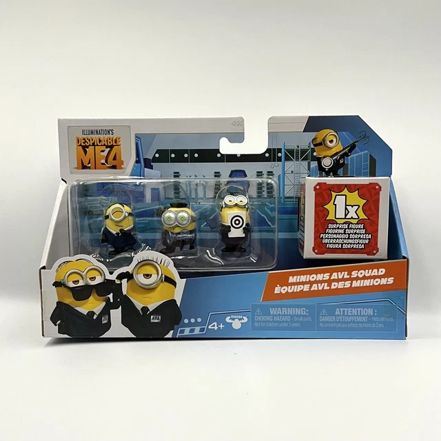 MINIONS DESPICABLE ME 4 4 Figure Packs AVL Squad 5.8cm Collectible ...