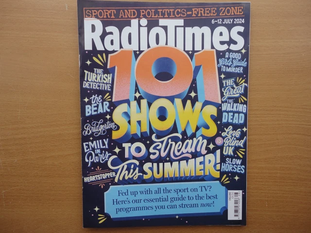 RADIO TIMES MAGAZINE 2024 (16) July 101 Shows To Stream This Summer EUR ...