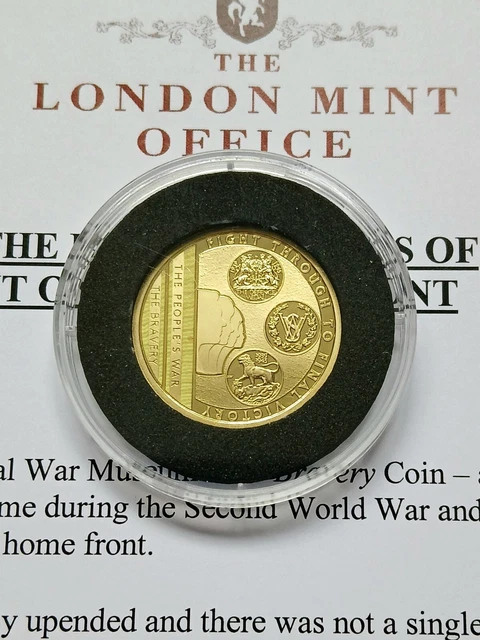 2021 GIBRALTAR GOLD PROOF Coin Two Crowns 8g Gold 9ct "The Bravery" £ ...