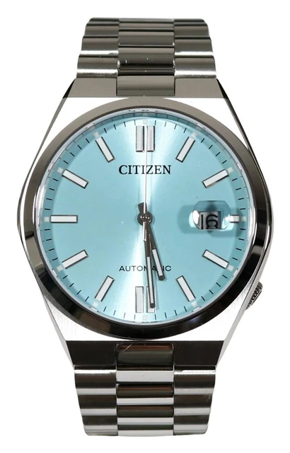 CITIZEN TSUYOSA STAINLESS Steel Ice Blue Dial Automatic NJ0151-88M Mens ...
