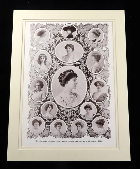 ROYAL LADY IN Waiting Portraits Queen Coronation Ceremony Attendants ...