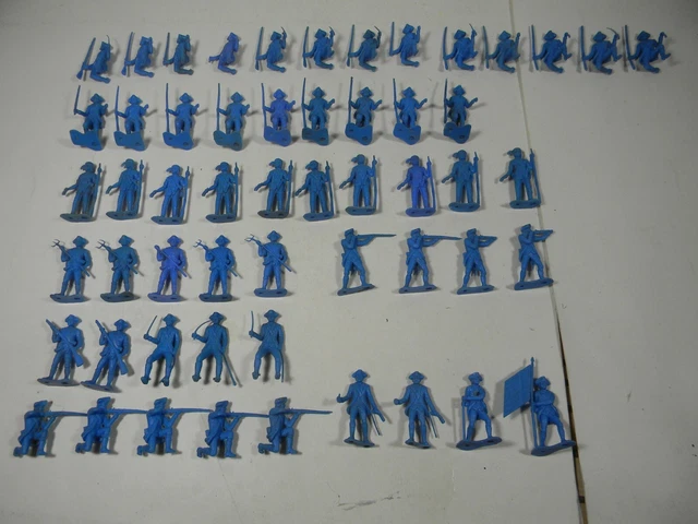VINTAGE 1970S REVOLUTIONARY War Toy Soldiers MPC Colonials Lot of 50 ...