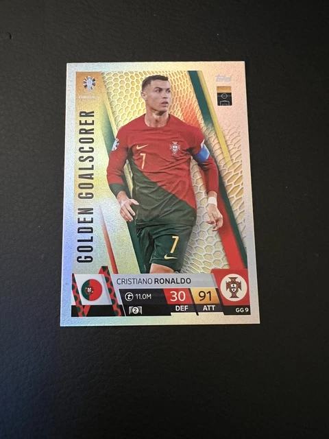TOPPS EURO 2024 Match Attax Karte Golden Goalscorer GG9 Christiano ...