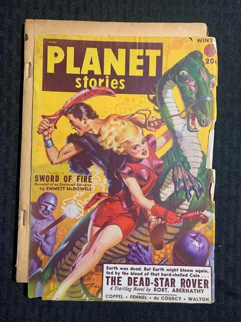 1949 WINTER PLANET STORIES Pulp Fiction Magazine F/G 1,5 The Dead-Star ...