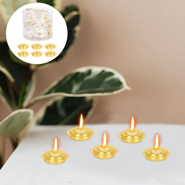 ROUND WICK REPLACEMENT Kerosene Oil Lamp Wicks Buddha Float £8.25 - PicClick UK