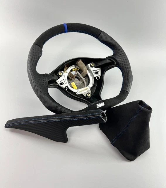 VW GOLF MK4 GTI R32 Flat bottom Custom made Full Reshaped NEW LEATHER ...