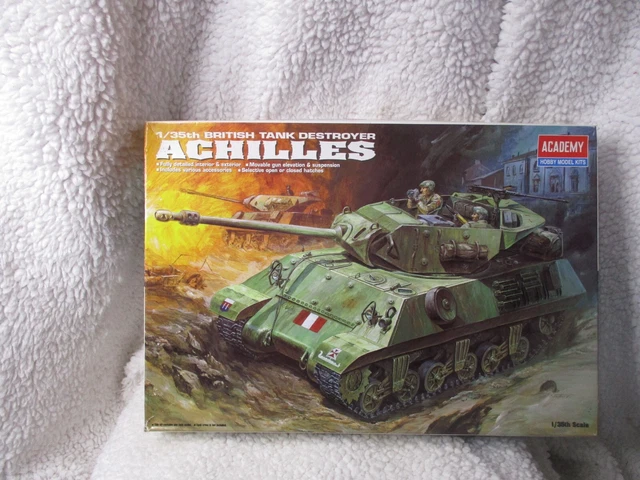 1/35 SCALE ACADEMY British Tank Destroyer Achilles Tank Model Kit £19. ...