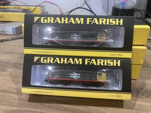 GRAHAM FARISH N Gauge X2 Class 20’s £271.12 - PicClick UK