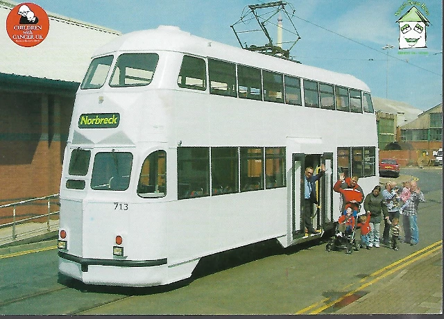 BLACKPOOL - BALLOON tram 713 - postcard c.2000s £1.97 - PicClick UK