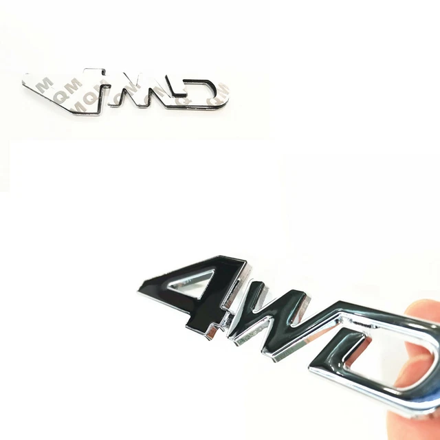 3D STICKER 4WD Logo Decal Badge Emblem Metal Decor For Car Pickup SUV ...