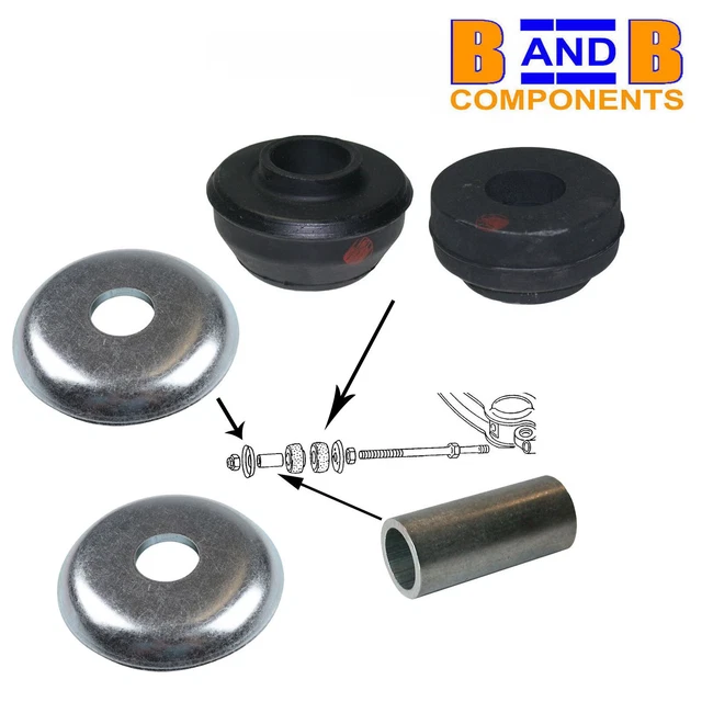 RADIUS ROD BUSHES Sleeve & Washers Vw T25 Camper Transporter Van One ...