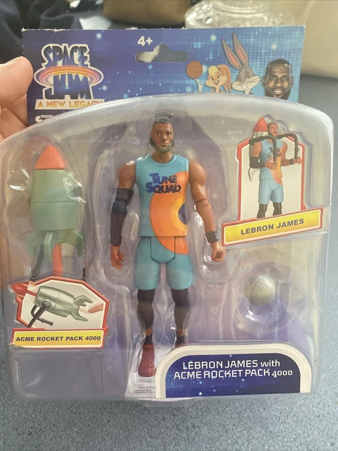 FIGURINE SPACE JAM 2 Lebron James With Acme Rocket Pack 4000 Sous ...