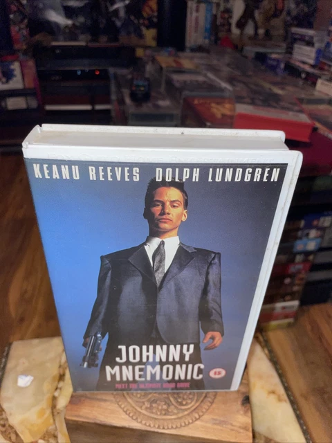 JOHNNY MNEMONIC VHS Video Ex Rental Big Box Timecode Promo Keanu Reeves ...