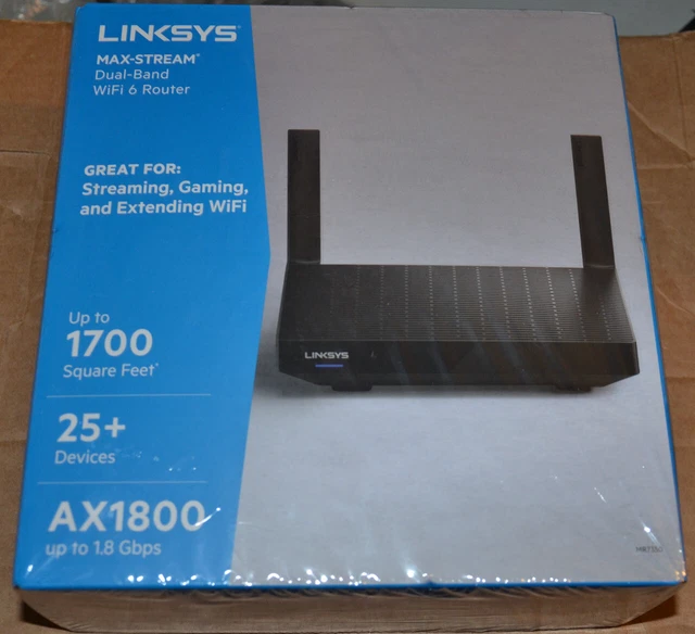 LINKSYS AX1800 MAX stream dual band wifi 6 router new MR7350 $69.99 ...