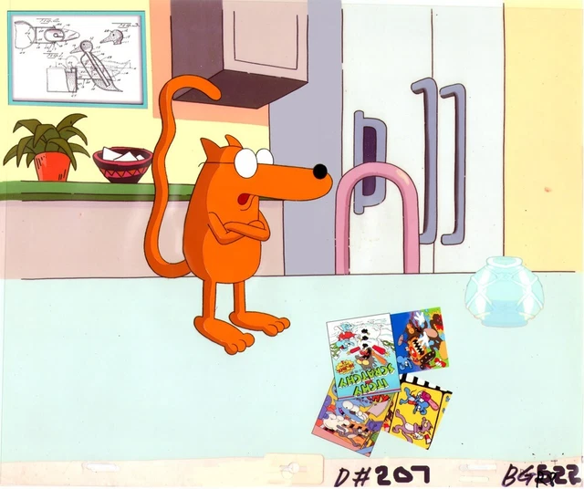 ORIGINAL DILBERT ANIMATION Cel: Great RATBERT on Glossy Fantasy ...