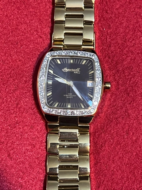INGERSOLL GEMS MENS Ig 0608Rf Reflect Model18 Carat Gold Plated New £ ...