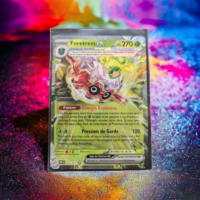 CARTE POKÉMON - Foretress EX - 002/091 - EV4.5 Destinées De Paldéa EUR ...