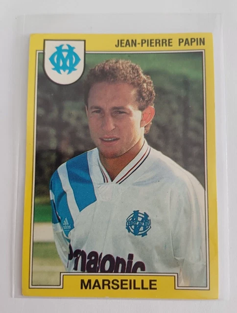 IMAGE STICKER VIGNETTE Cromo n°115 Jean-Pierre PAPIN Marseille OM FOOT ...