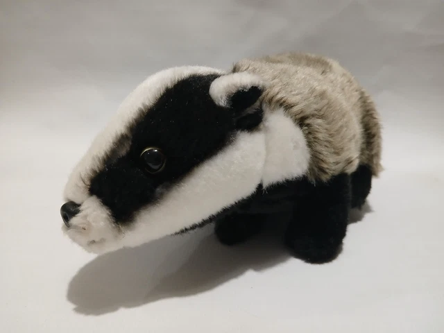 BADGER PLUSH SOFT Toy Animal Teddy by Living Nature. Wild Life Gift ...