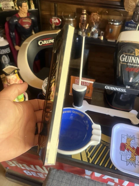 GUINNESS PLASTIC BAR Sign with Harp Logo, Stout Advertising Display £42 ...