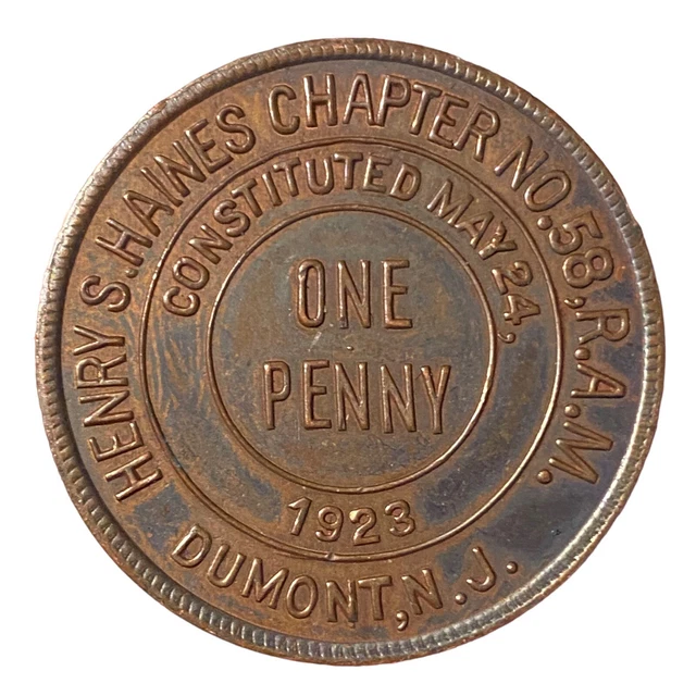 ROYAL ARCH MASON Henry Haines Dumont New Jersey Masonic Chapter No. 58 ...