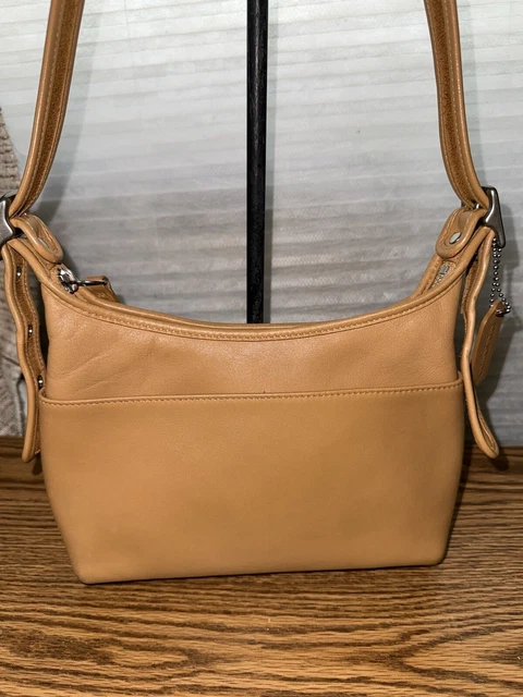 VINTAGE COACH CAMEL 9136 Legacy Hobo Leather Shoulder Bag Purse $89.95 ...