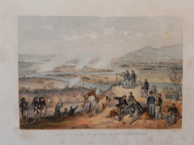 BALÍSTICO CAPUA PERRIN Adam Bossoli Litografía Antigua 1860 Ejército ...