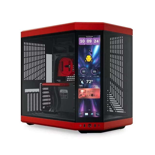 HYTE Y70 TOUCH Infinite Mid Tower Case Black Cherry E-Atx/Atx/M-Atx/M ...
